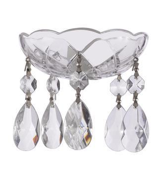 Clear Crystal Bobeche with 38mm Teardrop Crystals for Chandeliers Lead ...