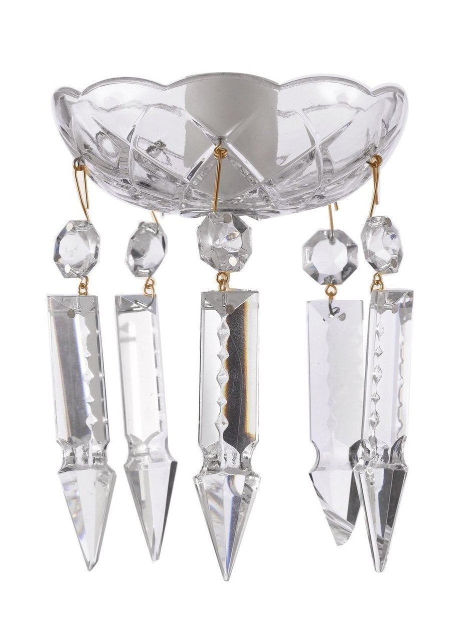Clear Crystal Bobeche with 76mm Spears Crystals for Chandelier ...